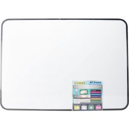 MDF WHITEBOARD - MAGNETIC - A3 - DOUBLE SIDED PLAIN - WITH FRAME - A3FRAME