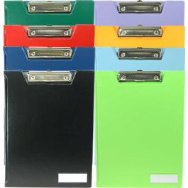 OSMER A4 CLIP FOLDER - 32 X 24.2CM - ASSORTED COLOURS - CF19