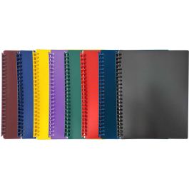 DISPLAY BOOK A4 20 POCKET - REFILLABLE - ASSORTED - DIS19