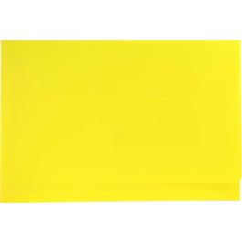 PLASTIC DOCUMENT WALLETS - FOOLSCAP - YELLOW - DWF07