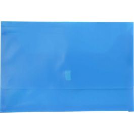 PLASTIC DOCUMENT WALLETS - FOOLSCAP - LIGHT BLUE - DWF09