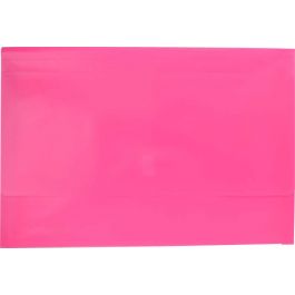 PLASTIC DOCUMENT WALLETS - FOOLSCAP - HOT PINK - DWF12