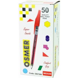 OSMER CAP MODEL MEDIUM TIP 1.0mm BALL PEN BOX 50's - OS7000 Series