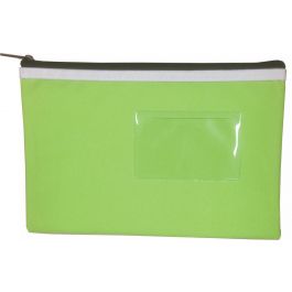 POLYESTER PENCIL CASE - 1 ZIP - 23 X 15.5 CM - GREEN - P2315G