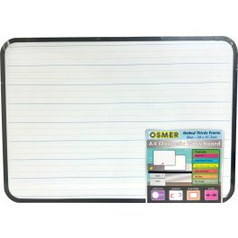 MDF WHITEBOARD - MAGNETIC - A4 - DOUBLE SIDED - PLAIN & DOTTED THIRDS ...