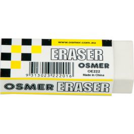 PENCIL ERASER SIZE 20 PLASTIC ERASER - BOX OF 20 - OE222