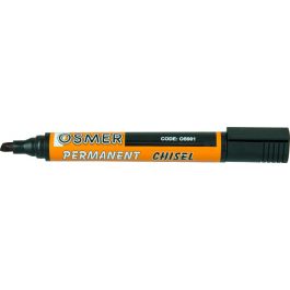 OSMER PERMANENT MARKER - CHISEL TIP - BLACK - DOZEN - OS901