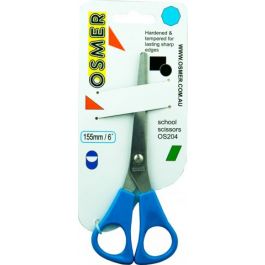 OSMER 155mm SCHOOL SCISSORS - BLUE HANDLE - OS204
