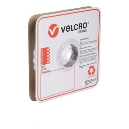 SPOTS - 22mm VELCRO® BRAND - 900 PER ROLL - WHITE - LOOP - V28806